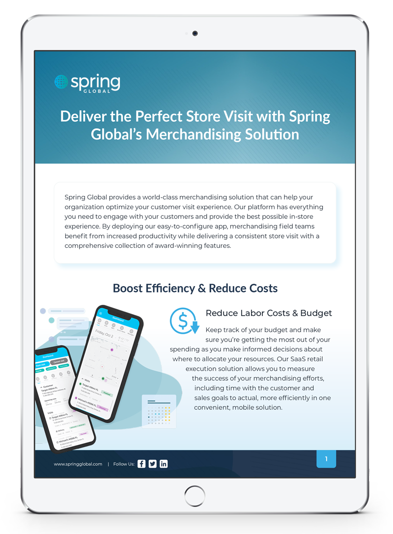 Deliver the Perfect Store Visit with Spring Global’s Merchandising Solution