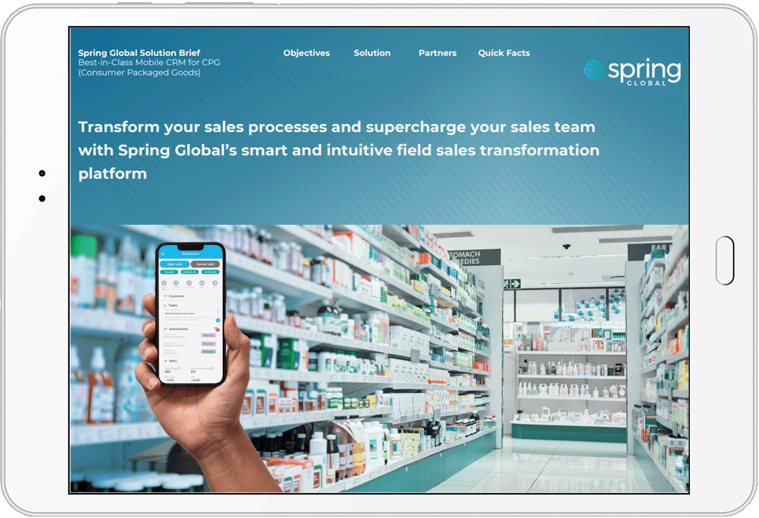 Spring Global | Field Sales Transformation Platform